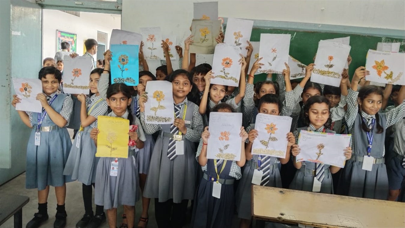 Pulse pasting activity Class 3rd B